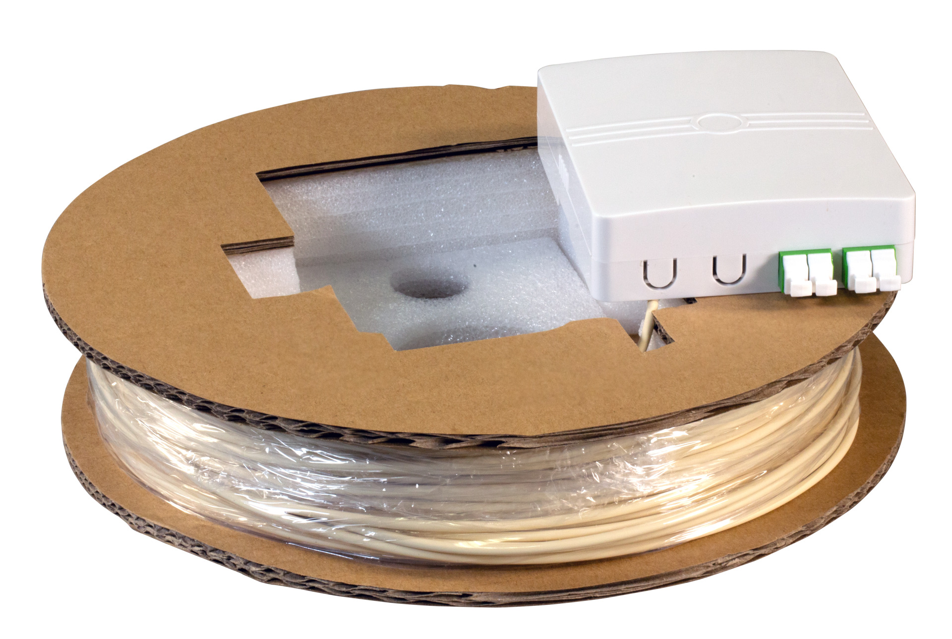 FTTX Compact Box pre assembled, 2x LC/APC Duplex, G.657.A2, 80m | 80.0 ...