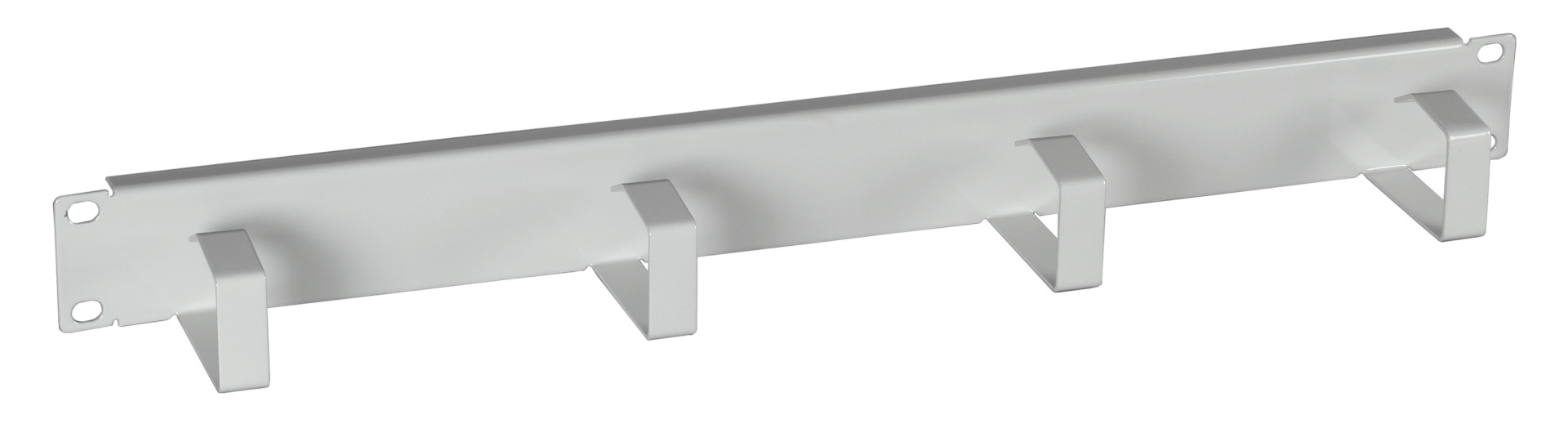 19" 1U Cable Routing Panel, 4 Brackets, Steel RAL7035 | 60 mm | grey ...