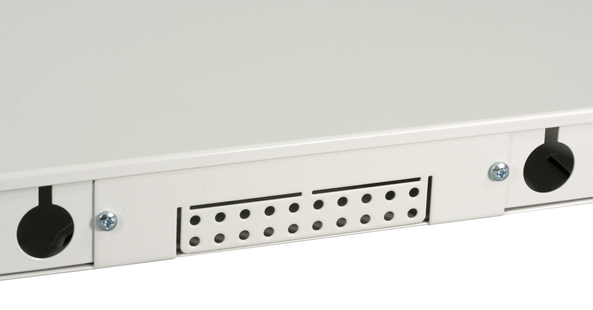 Splice box sliding version 1U without front panel, unequipped, grey ...